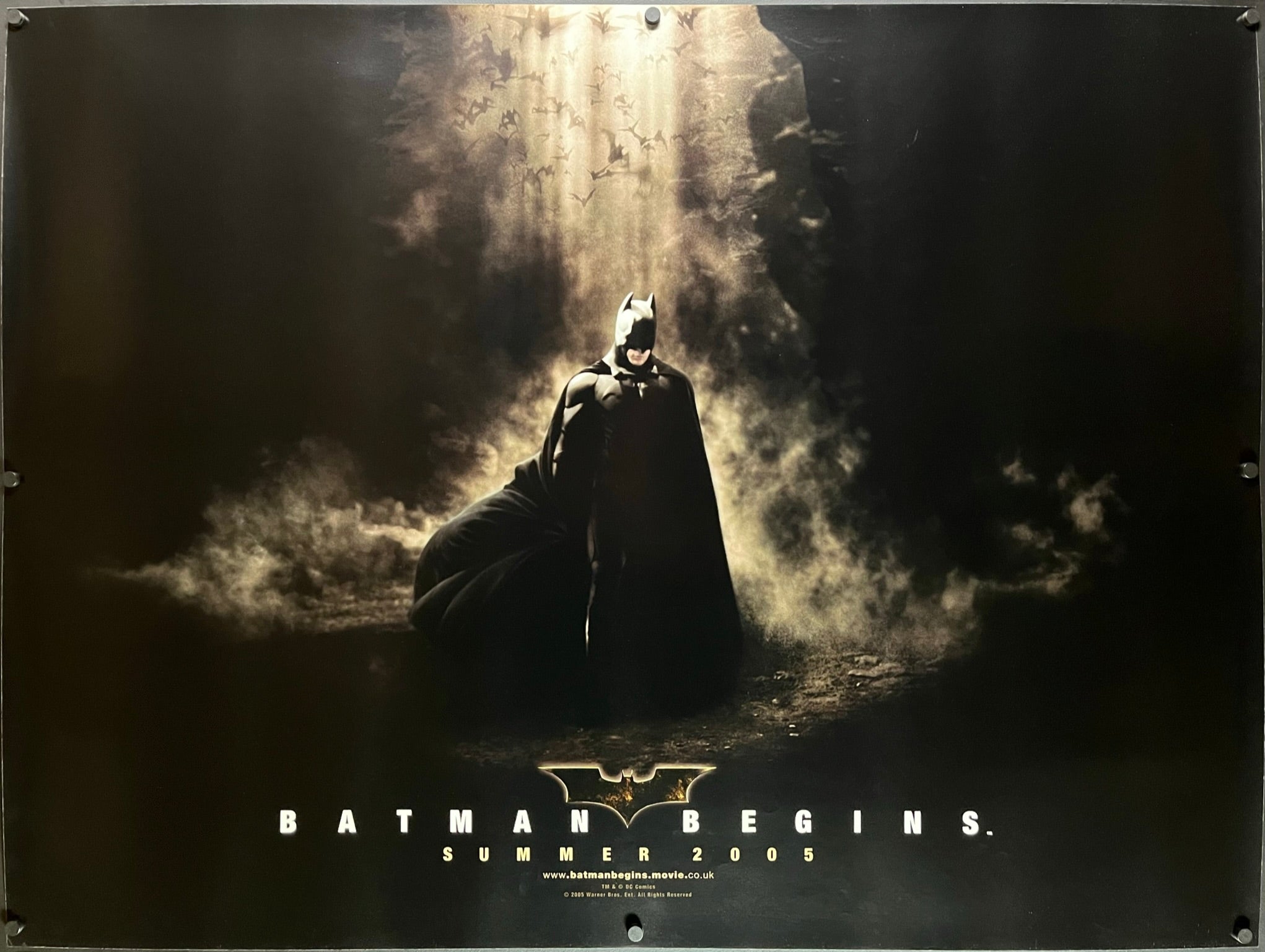 Batman Begins Poster Originale Del Film BATMAN BEGINS MOVIE POSTER Batman Begins Poster Originale Del Film BATMAN BEGINS MOVIE POSTER