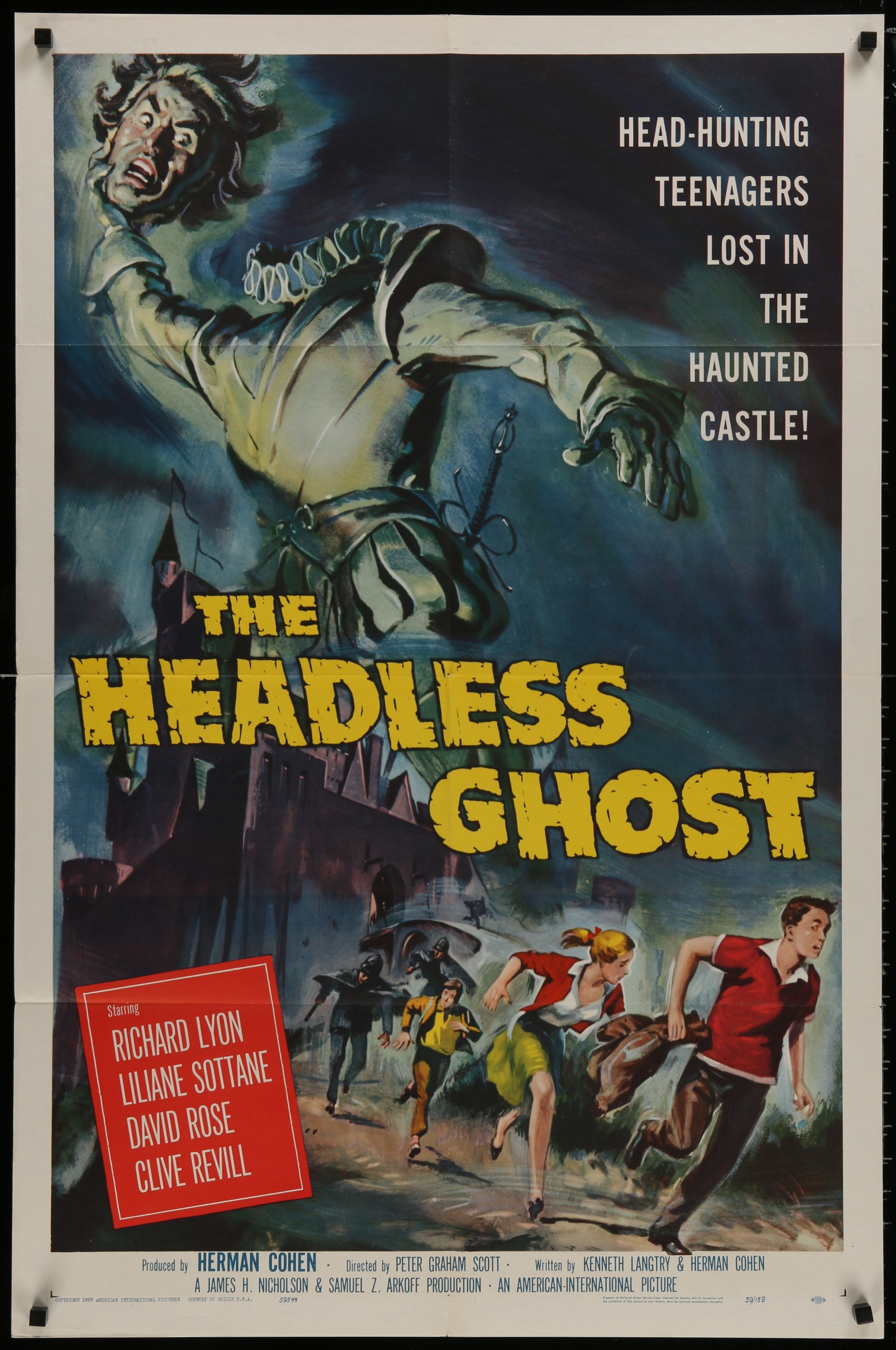 The Headless Ghost - 1959 - Original Movie Poster - Art of the Movies