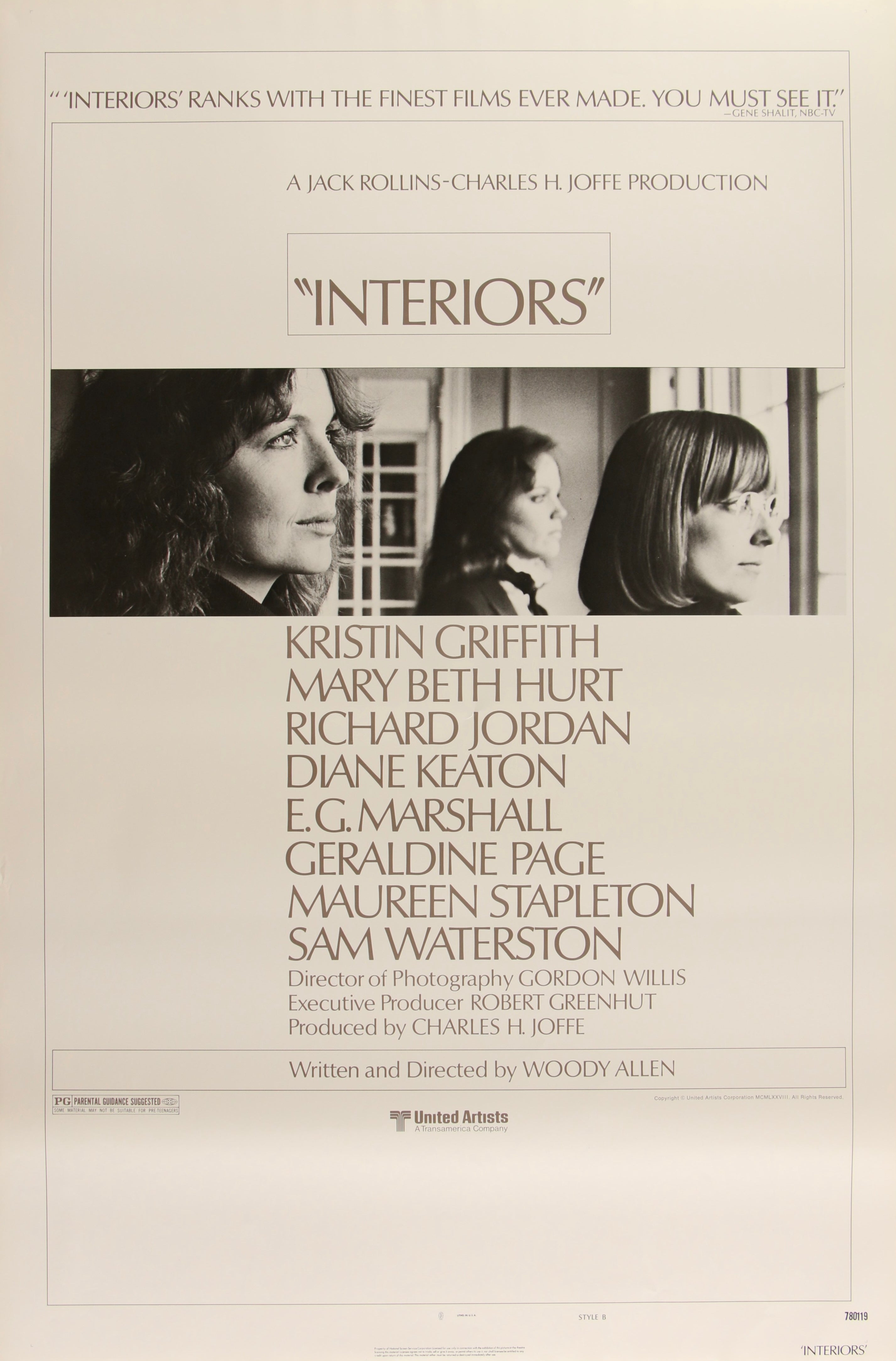 Interiors - 1978 - Original Movie Poster - Art of the Movies