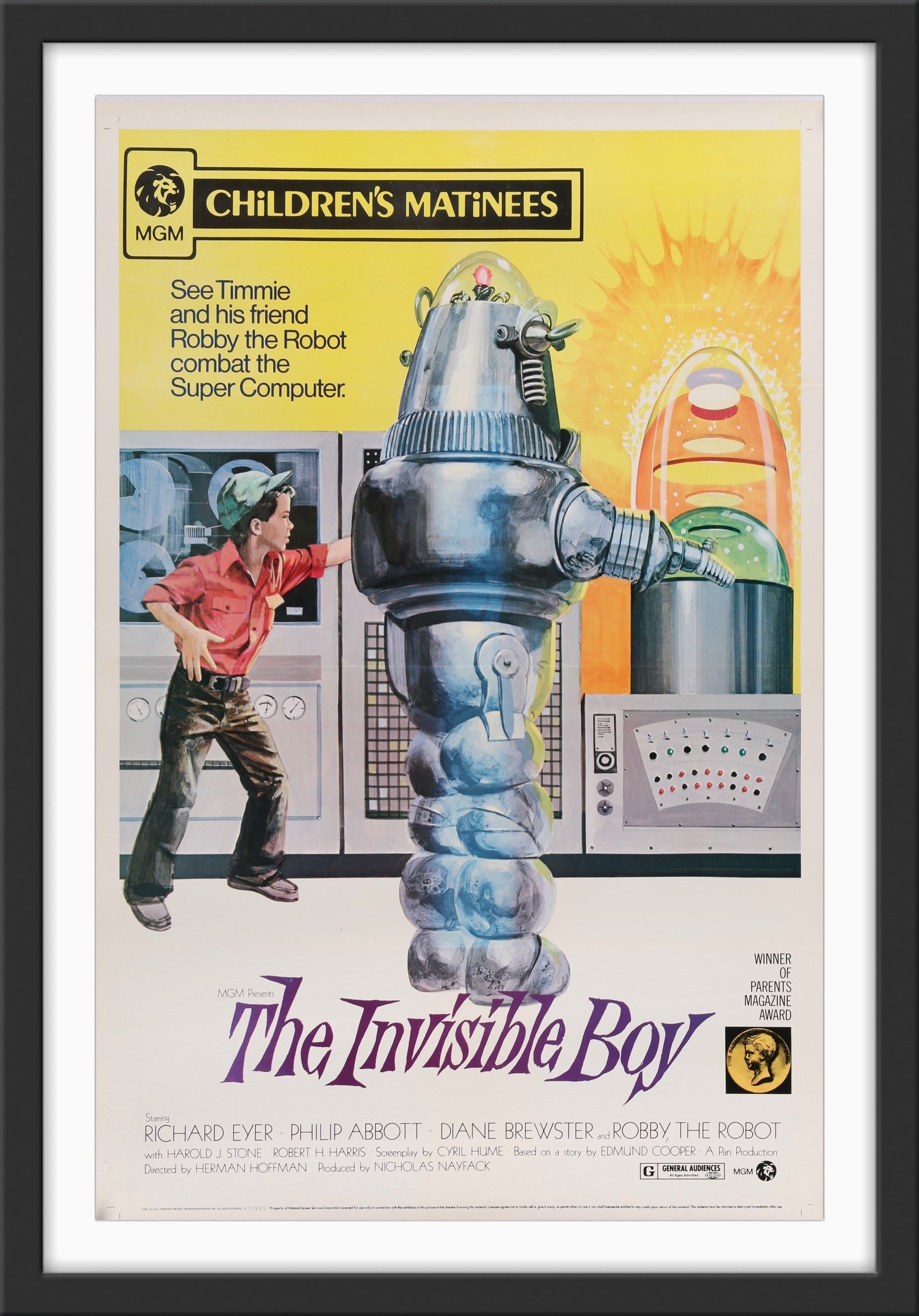 The Invisible Boy - 1957 - Original Movie Poster - Art of the Movies