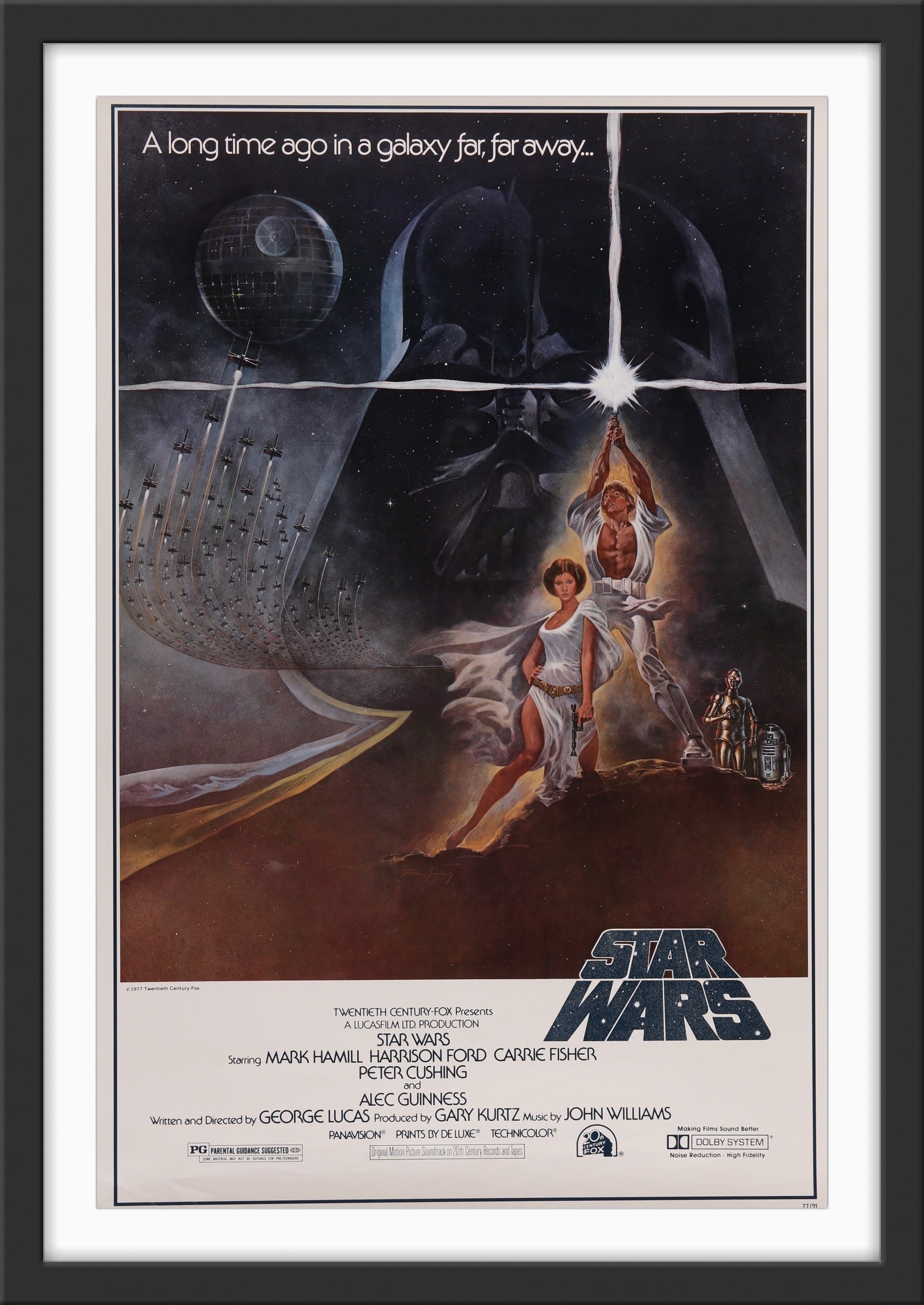 Star Wars Filmplakat 1977 Star Wars Movie Poster Stock Photo Alamy