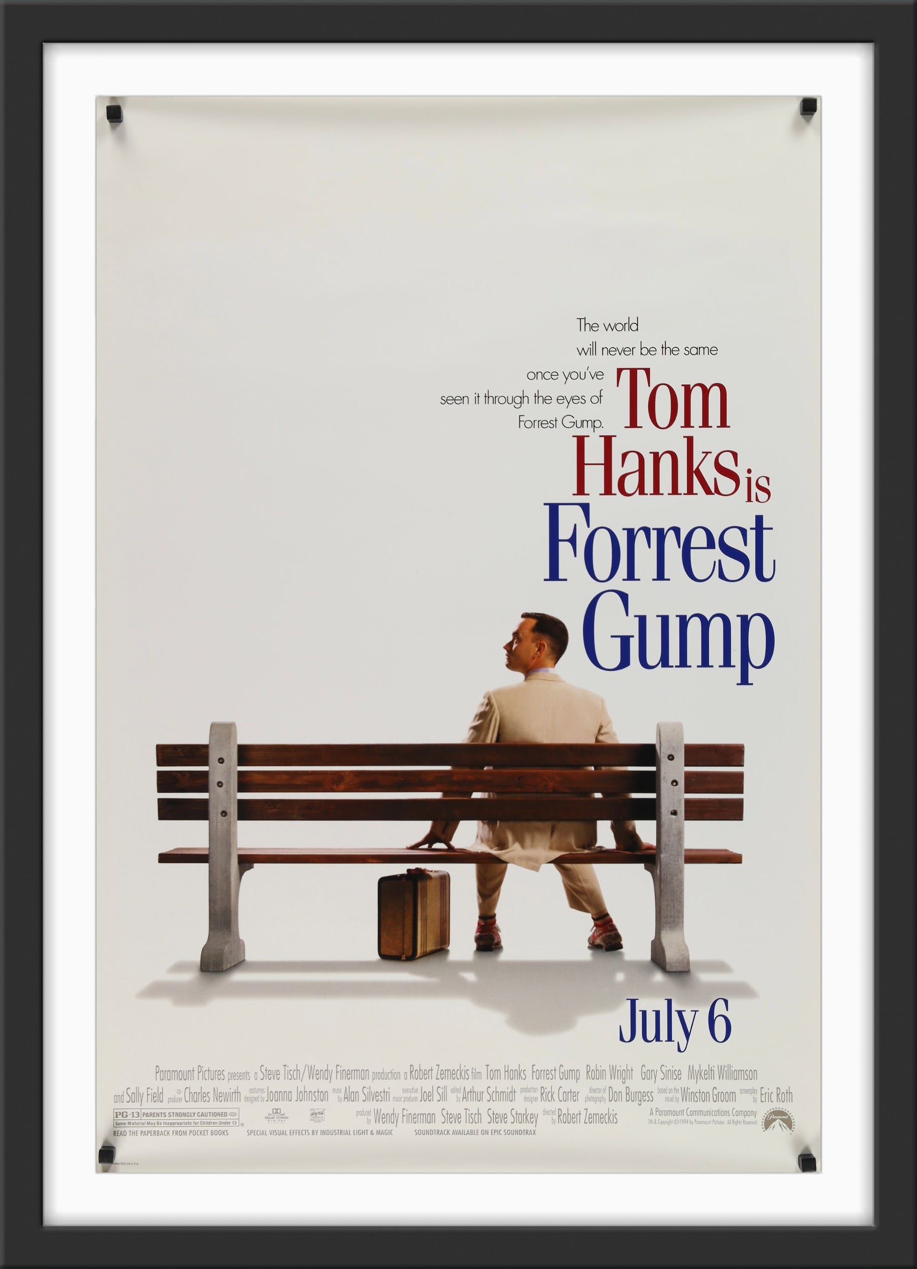 Forrest Gump - 1994 - Original Movie Poster- Art of the Movies