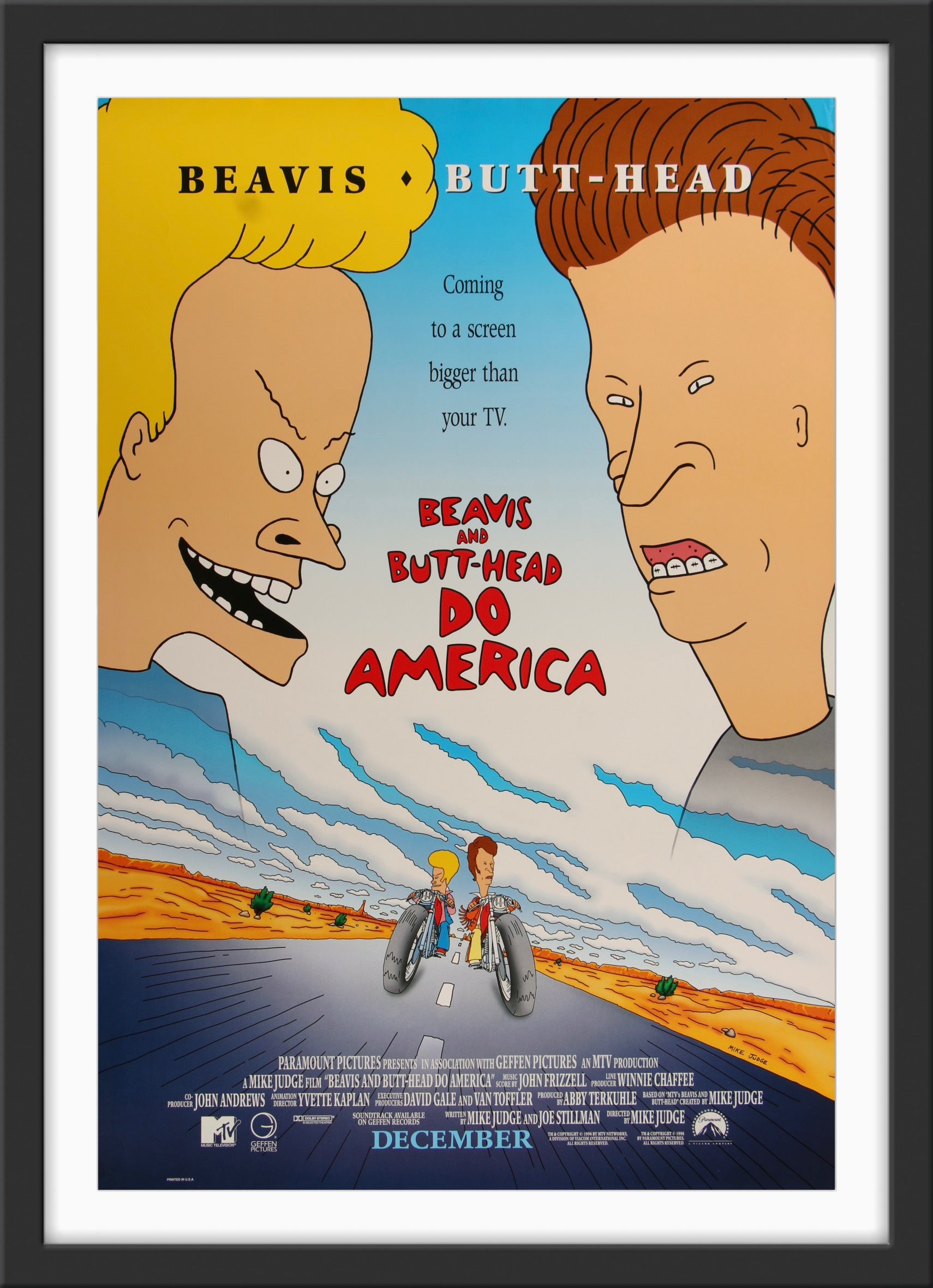 Beavis and Butt-head Do America - 1996 - Original Movie Poster – Art of ...