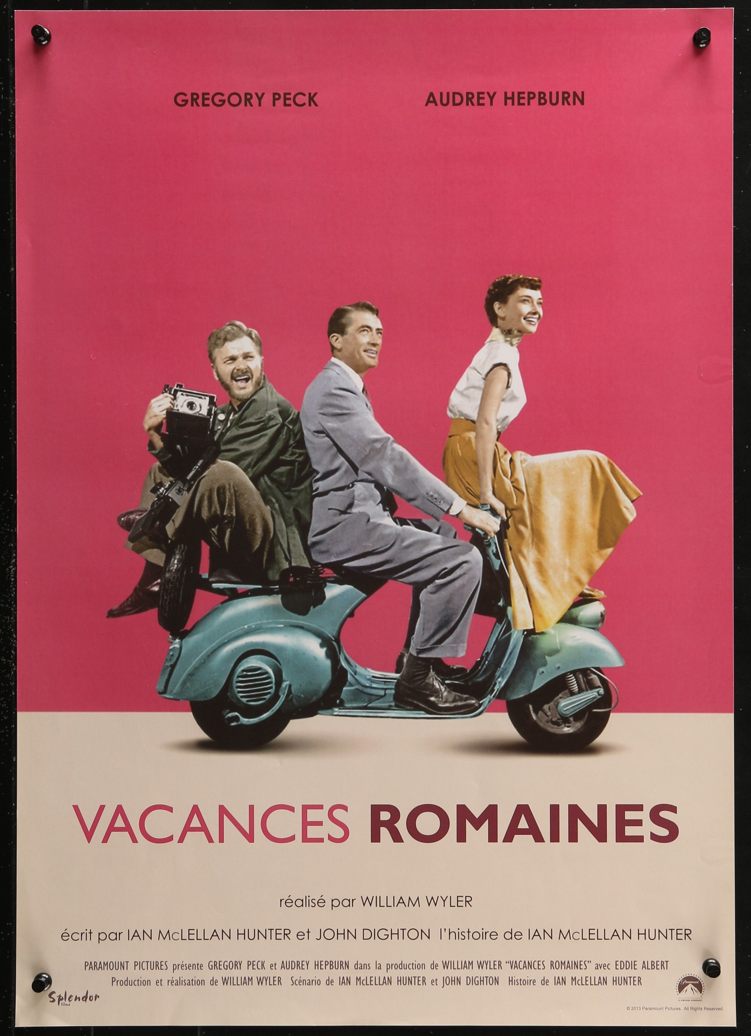 Roman Holiday Movie Poster Roman Holiday Movie Poster 1960 RI Lobby