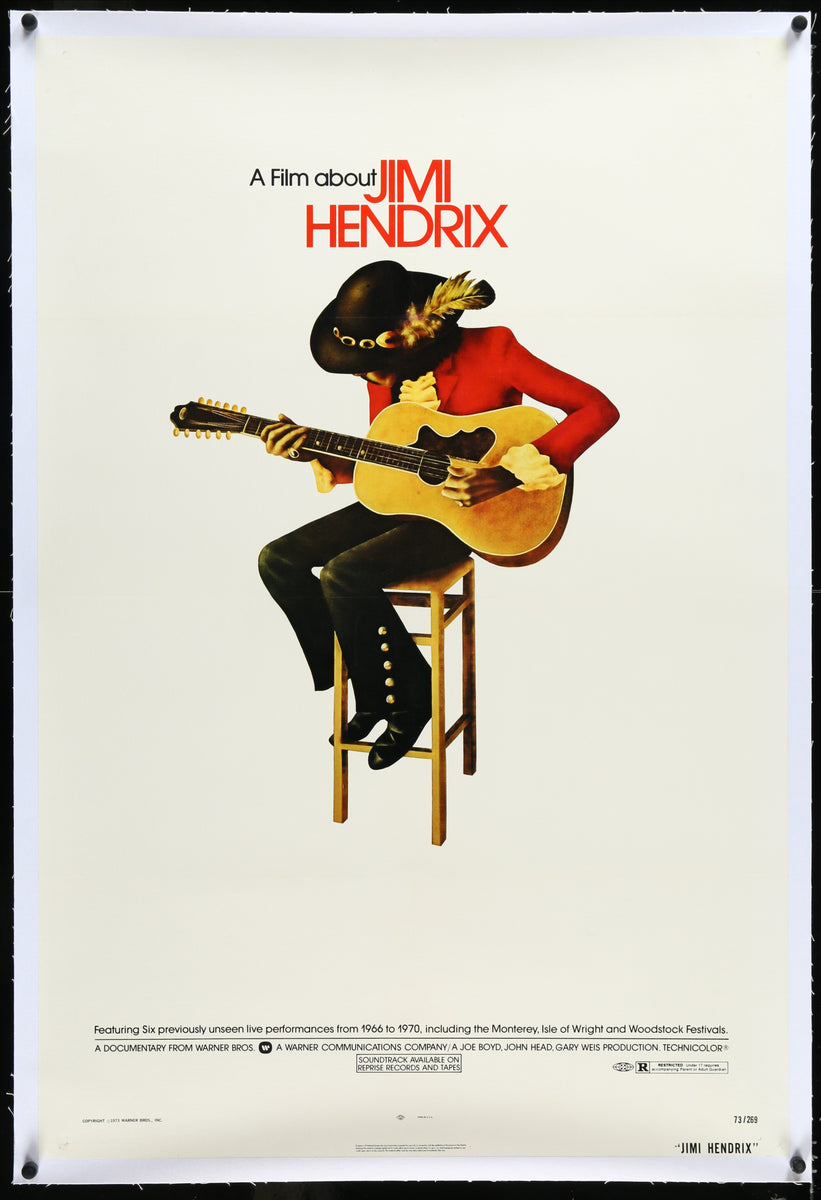 A Film About Jimi Hendrix - 1973 - Original Poster - Art of the Movies
