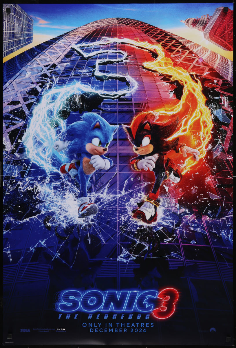 Sonic The Hedgehog 3 - 2024 - Original Movie Poster – Art of the Movies