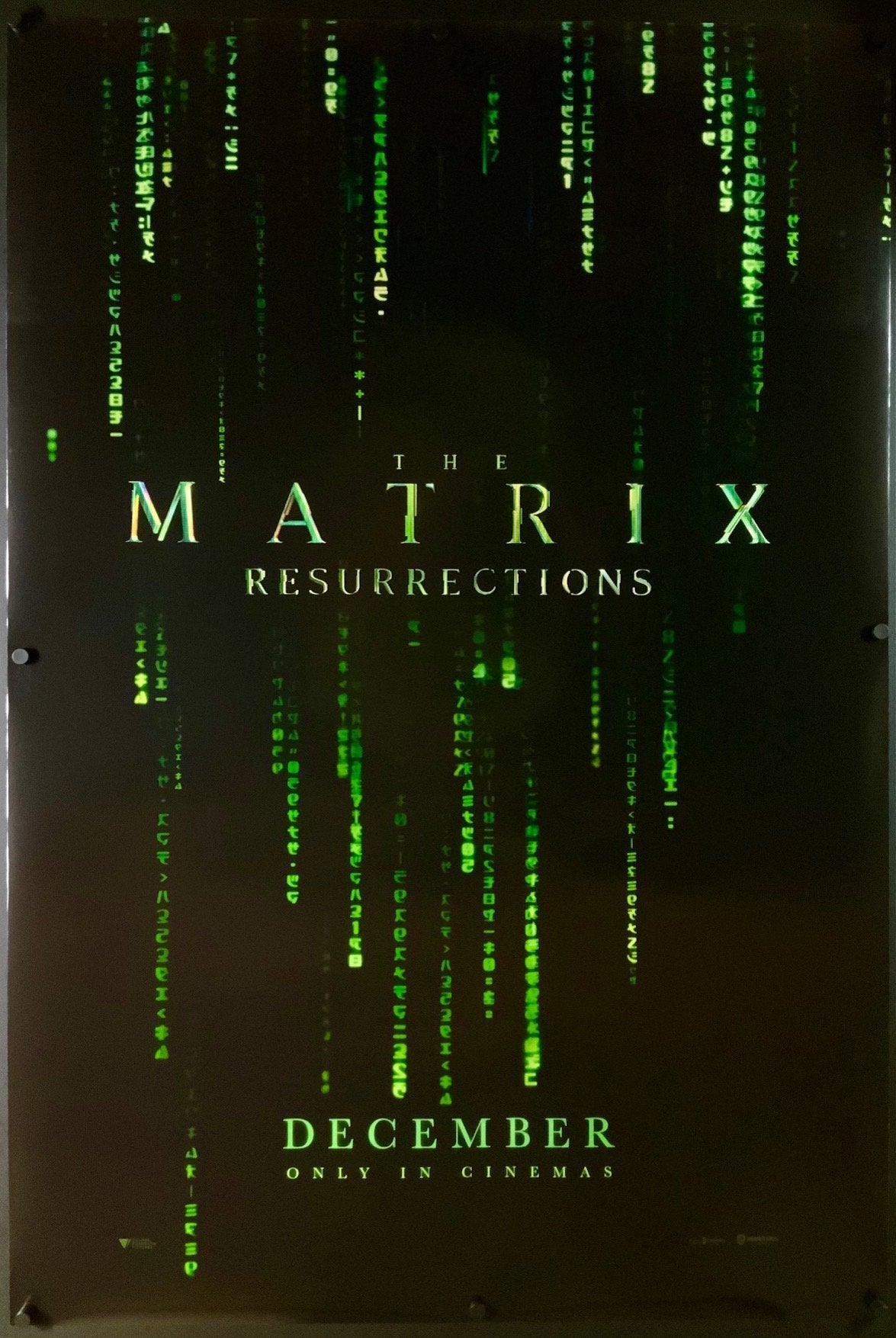 The Matrix: Resurrections - 2021 - Original Movie Poster – Art of the ...