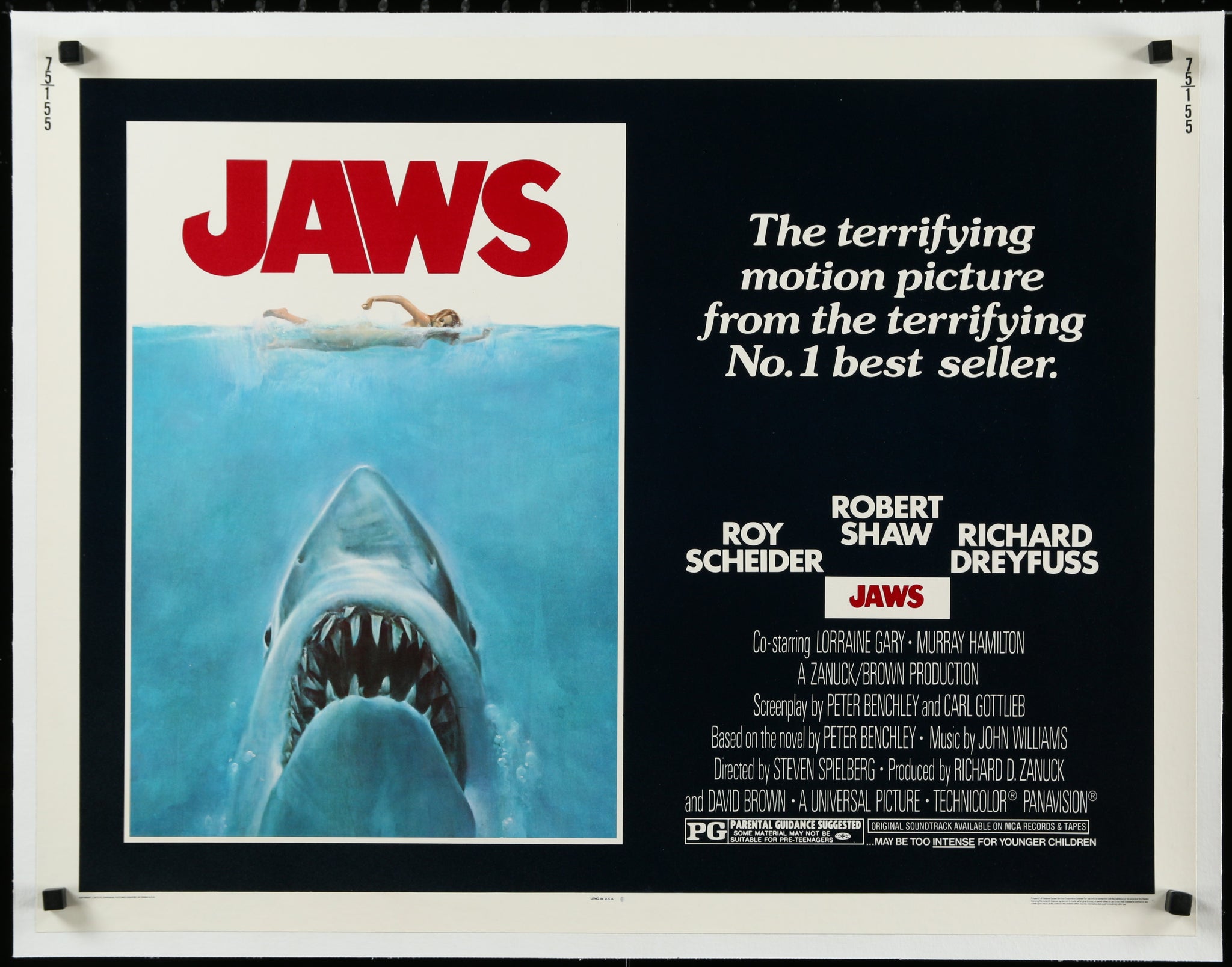 Jaws - 1975 - Original Movie Poster – Art of the Movies