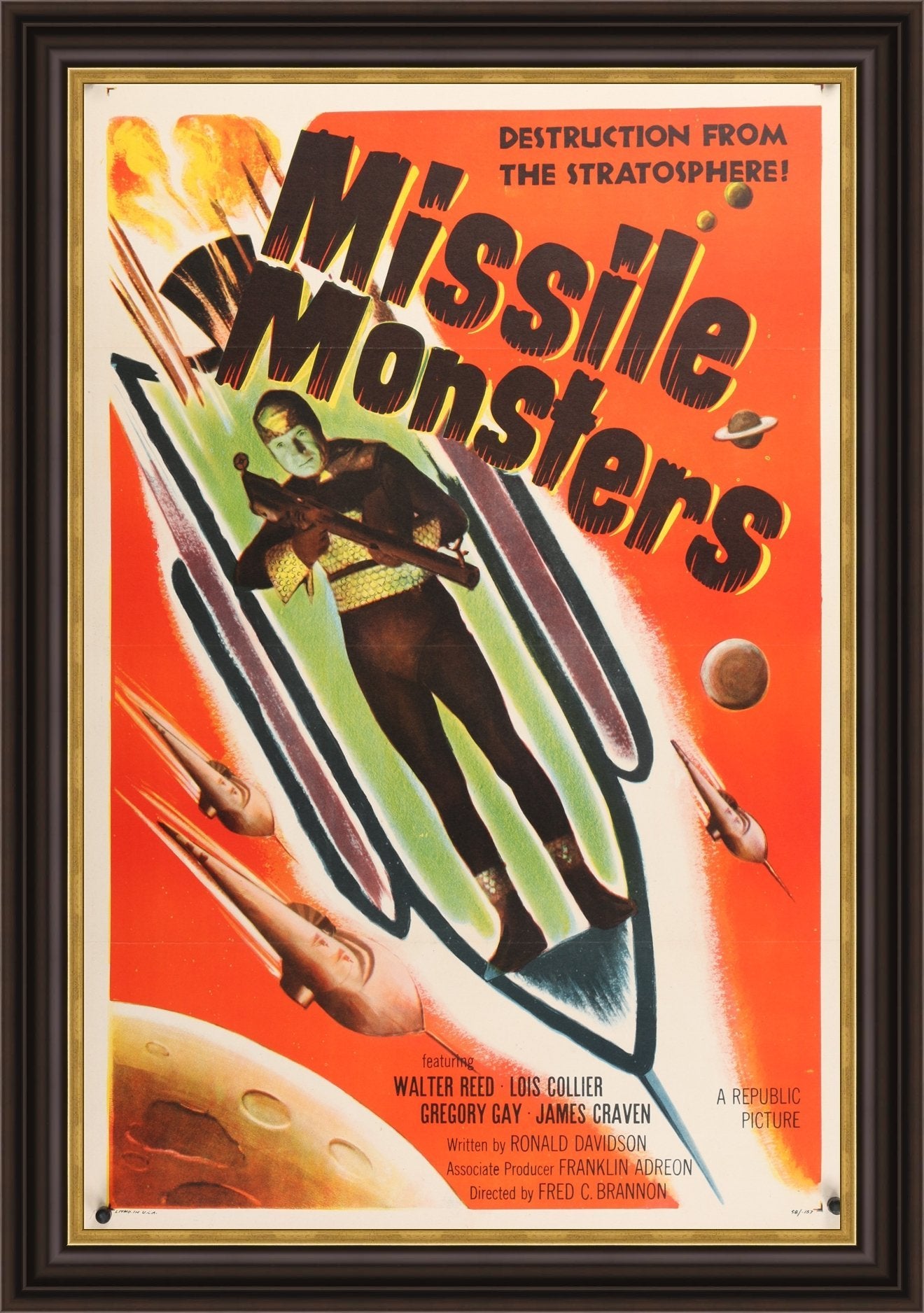 Missile Monsters - 1958 - Original Movie Poster - Art of the Movies