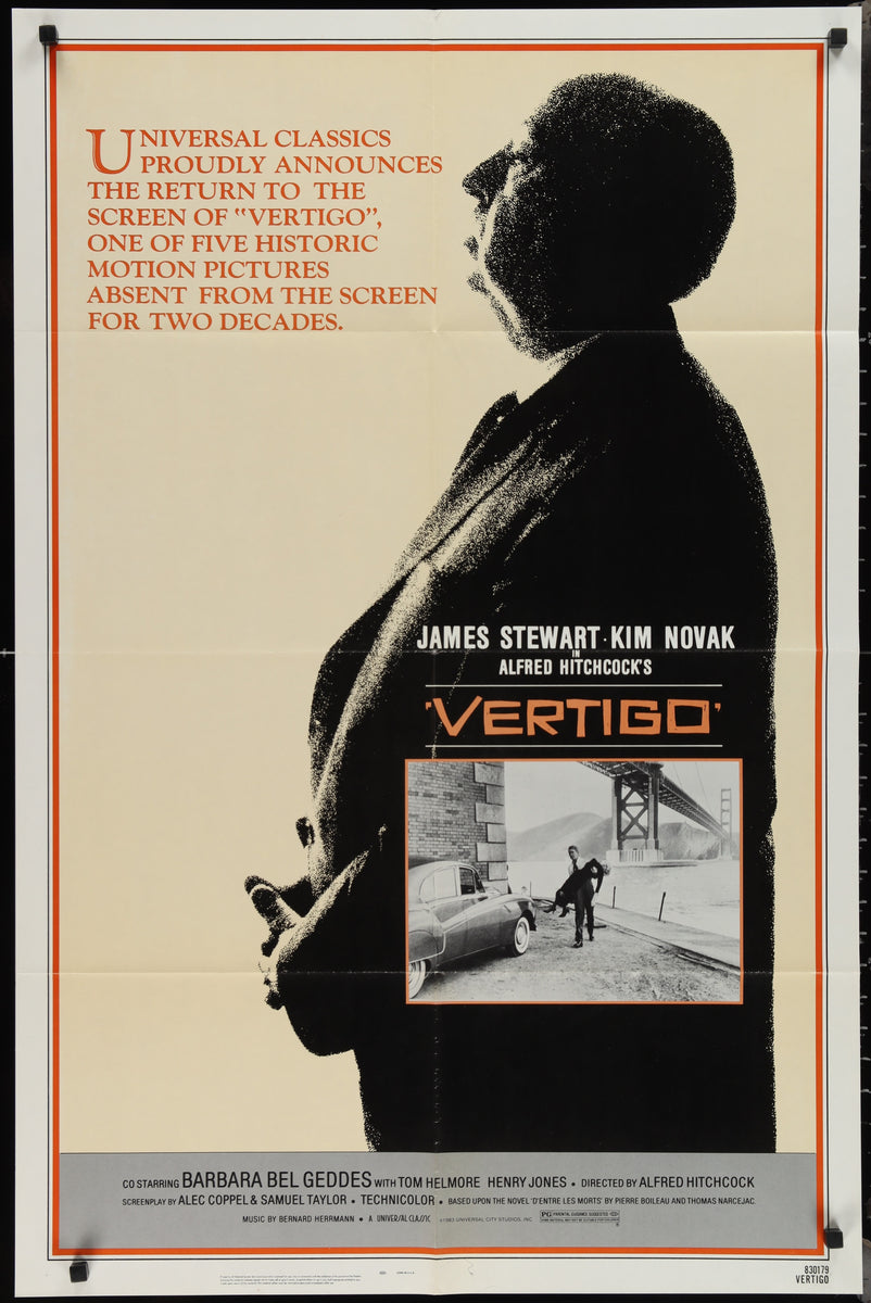 Vertigo - 1958 - Original Movie Poster – Art of the Movies